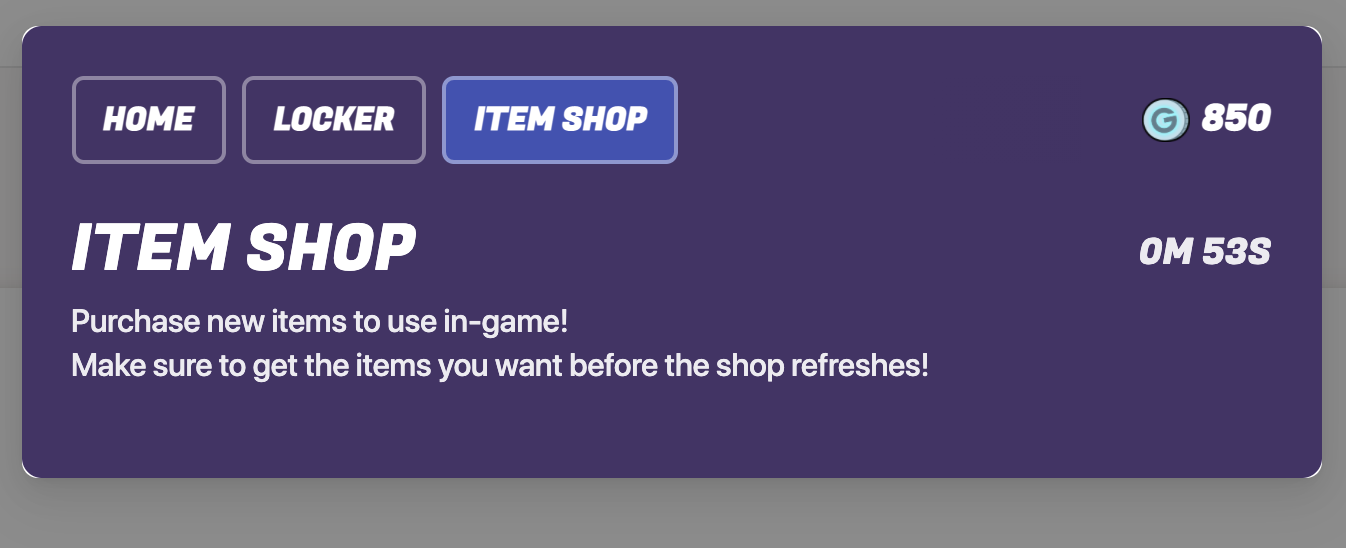 When the item shop just doesn't load... | Fandom