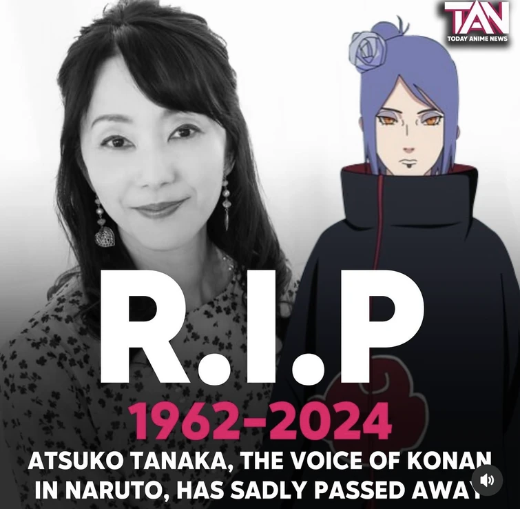 Atsuko Tanaka The Legendary voice actress for Konan and many others has passed Away. Rest in ...