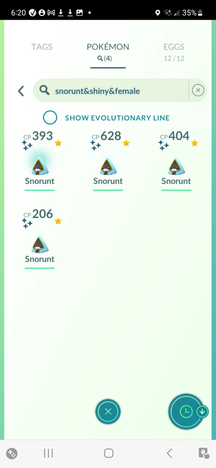 Back to back 4th Shiny Female Snorunt and XXL Snorunt | Fandom