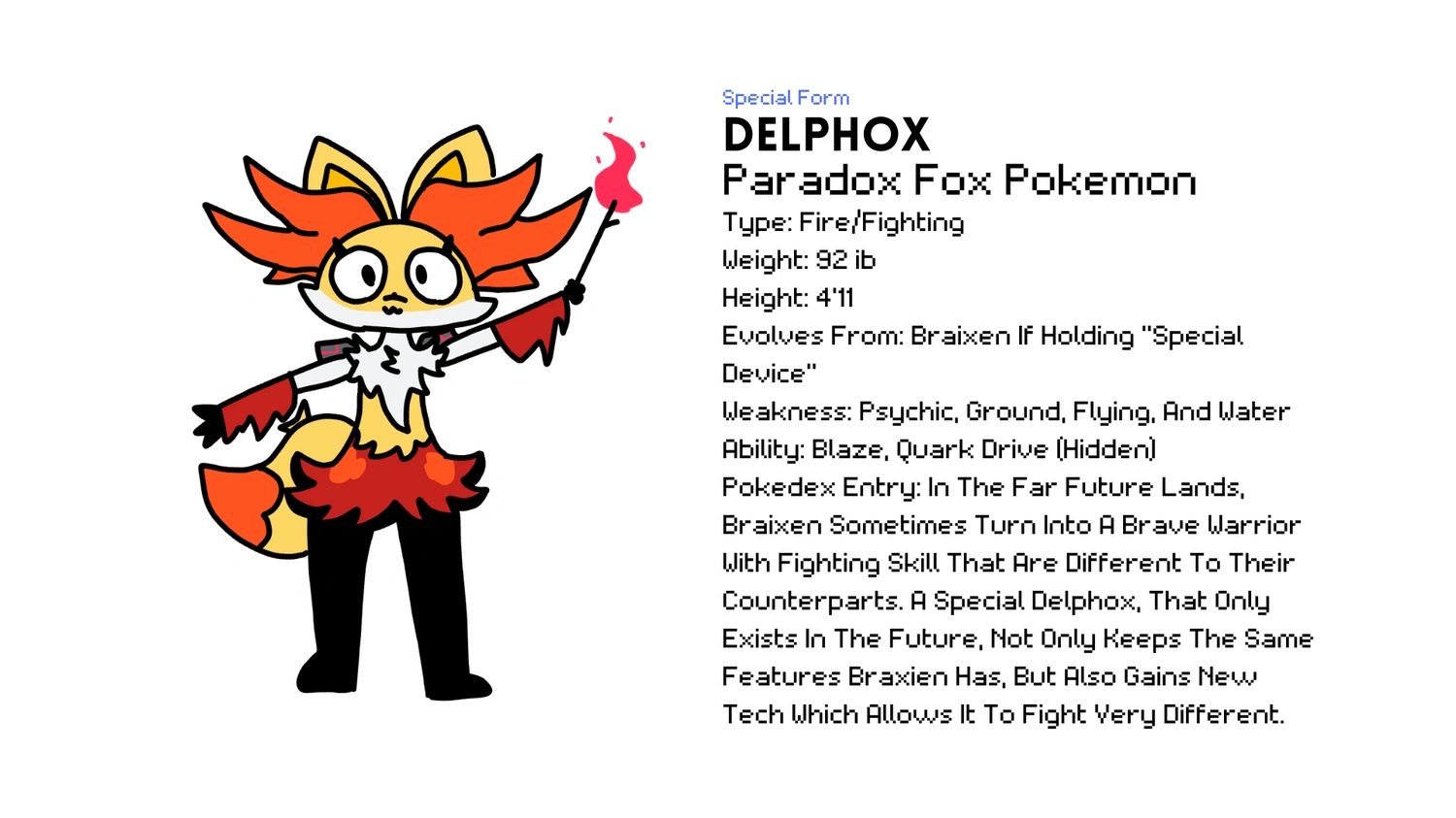 Fakemon Regional Variant Of Delphox | Fandom