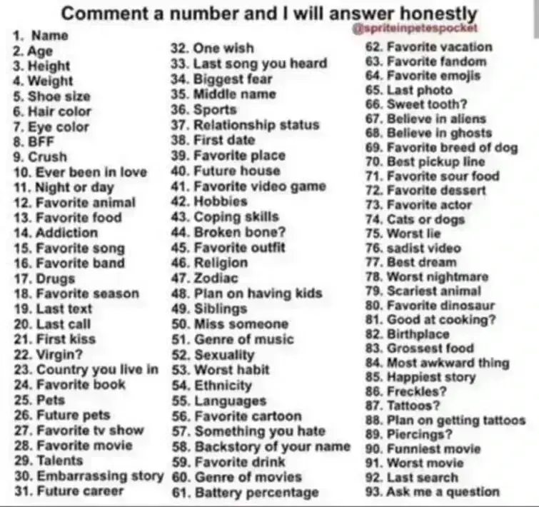 Ask me questions to get to know me! | Fandom