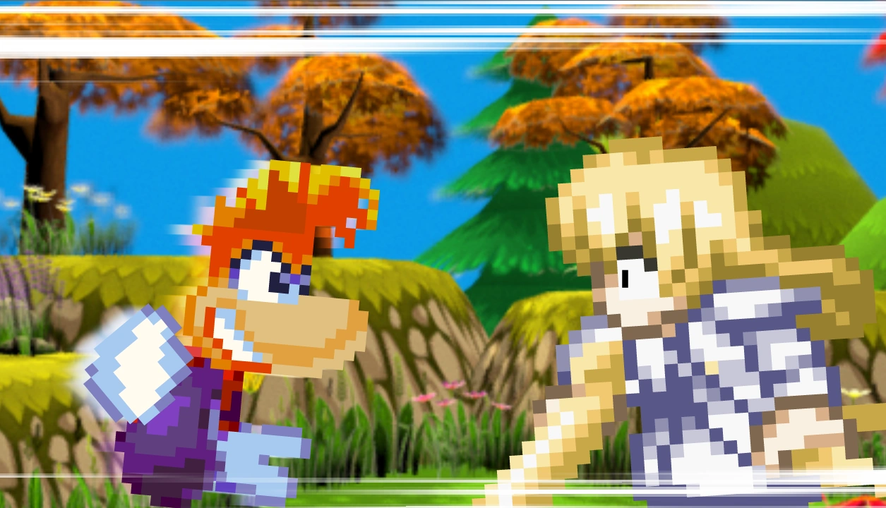 Rayman vs Colette Brunel Sprite Art + Track Art | Fandom