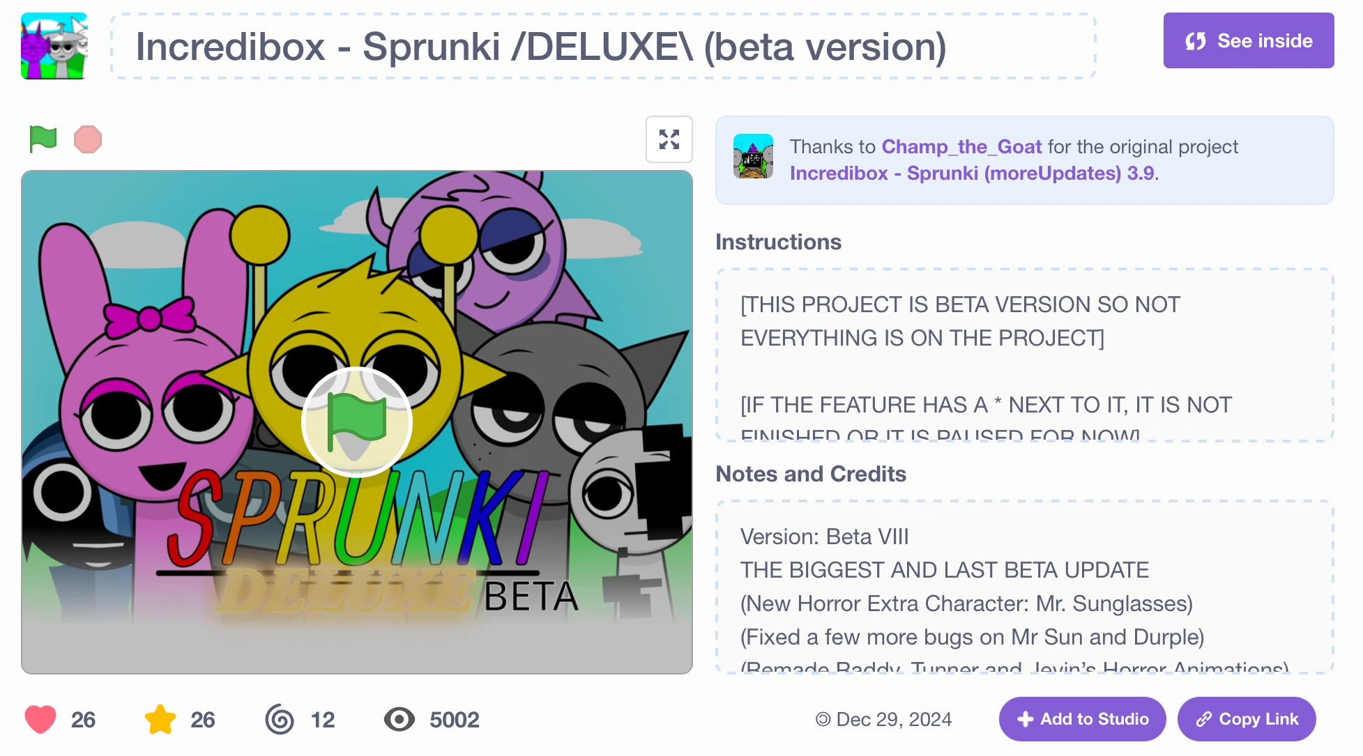 5000 views on Sprunki Deluxe Beta :) | Fandom