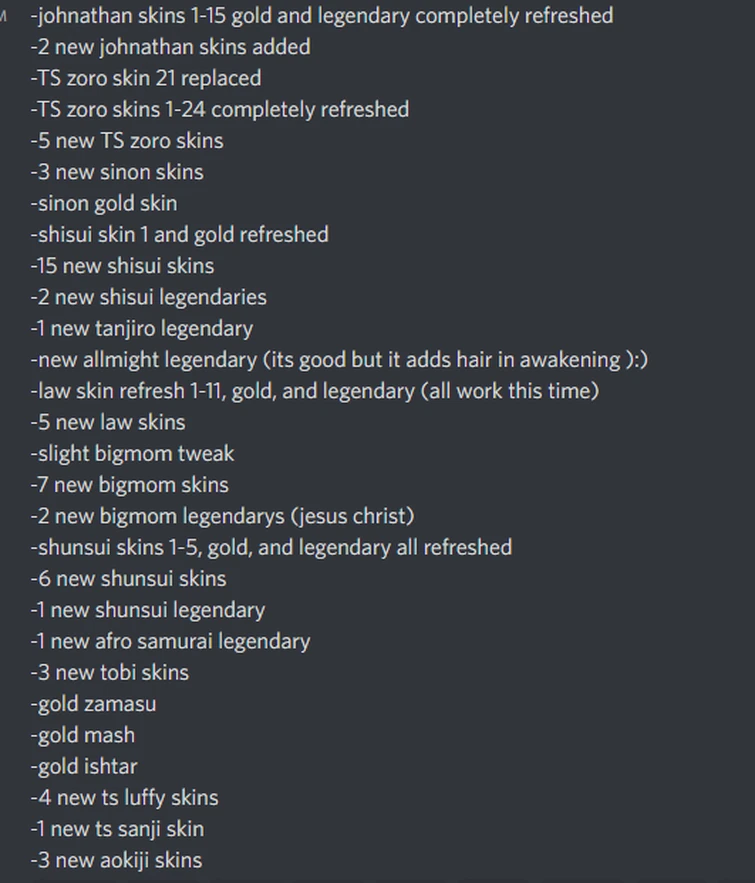 the skin update | Fandom