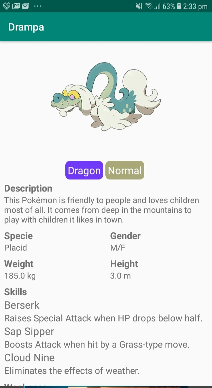 Who else thinks that the Drampa Dex entry is as terrifying as Mimikyu ...