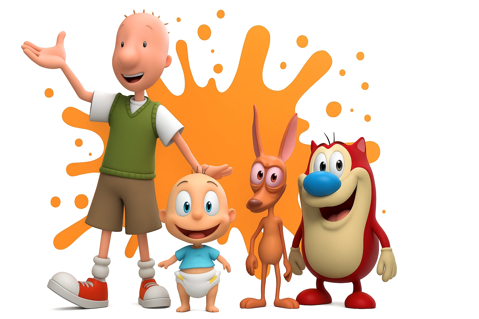 Doug, Rugrats, and Ren and Stimpy - The First 3 Nickelodeon Cartoons ...