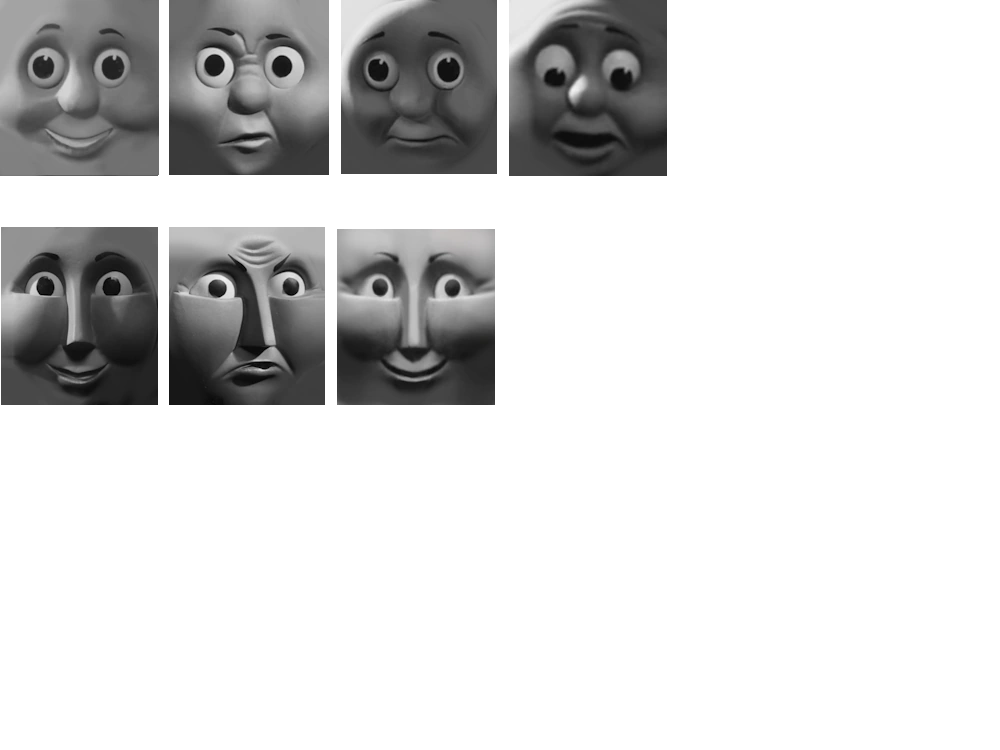 Trainz 2006-styled Pilot Thomas and Gordon Faces | Fandom