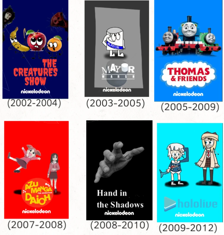 What if these shows aired on Nickelodeon and Nicktoons from 2002-2009 ...