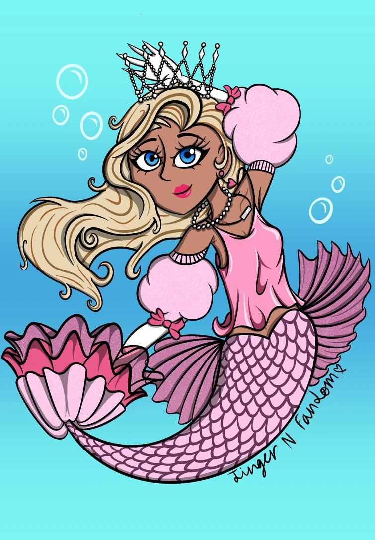 Happy Mermay! I drew Pearl the Pageant Lady as a mermaid for my 2nd ...