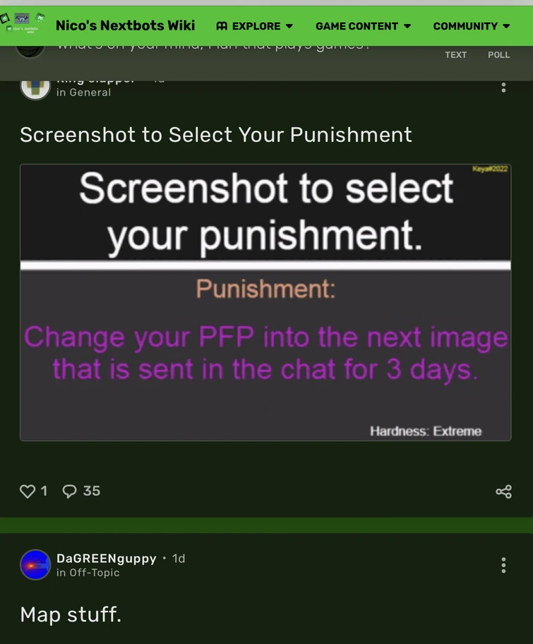 Screenshot to Select Your Punishment | Fandom