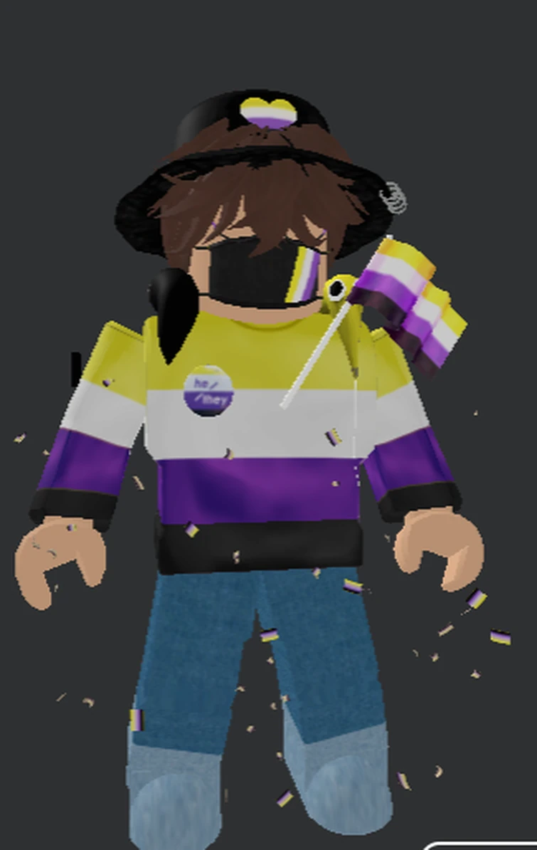 i made this non binary fit in roblox | Fandom