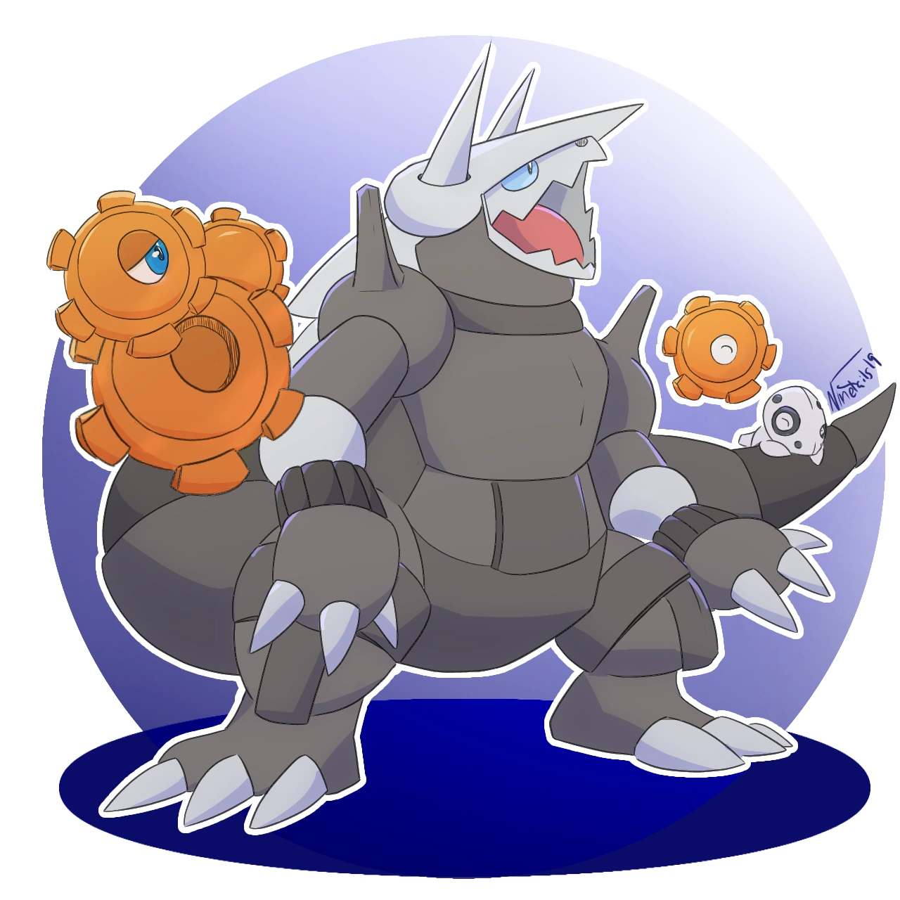 Some Aggron and Cogmite art! Request from Cogmite5685 | Fandom