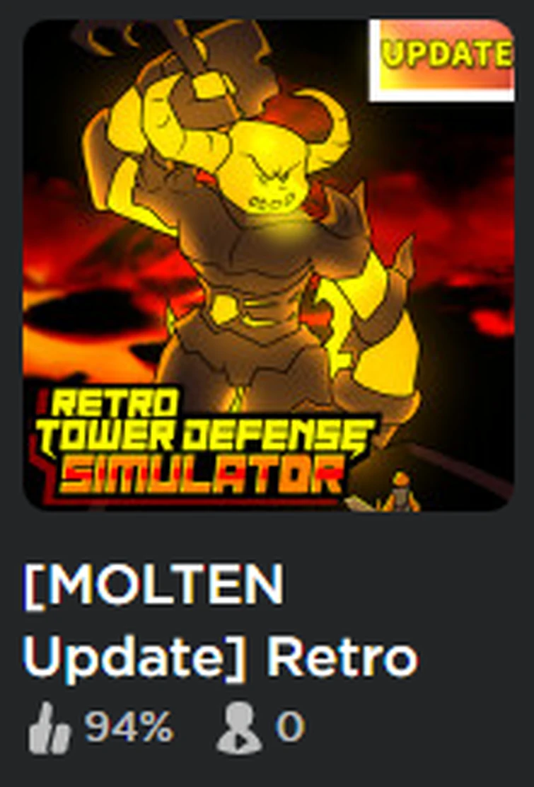 We all know Molten Mode Update is coming to Retro TDS | Fandom