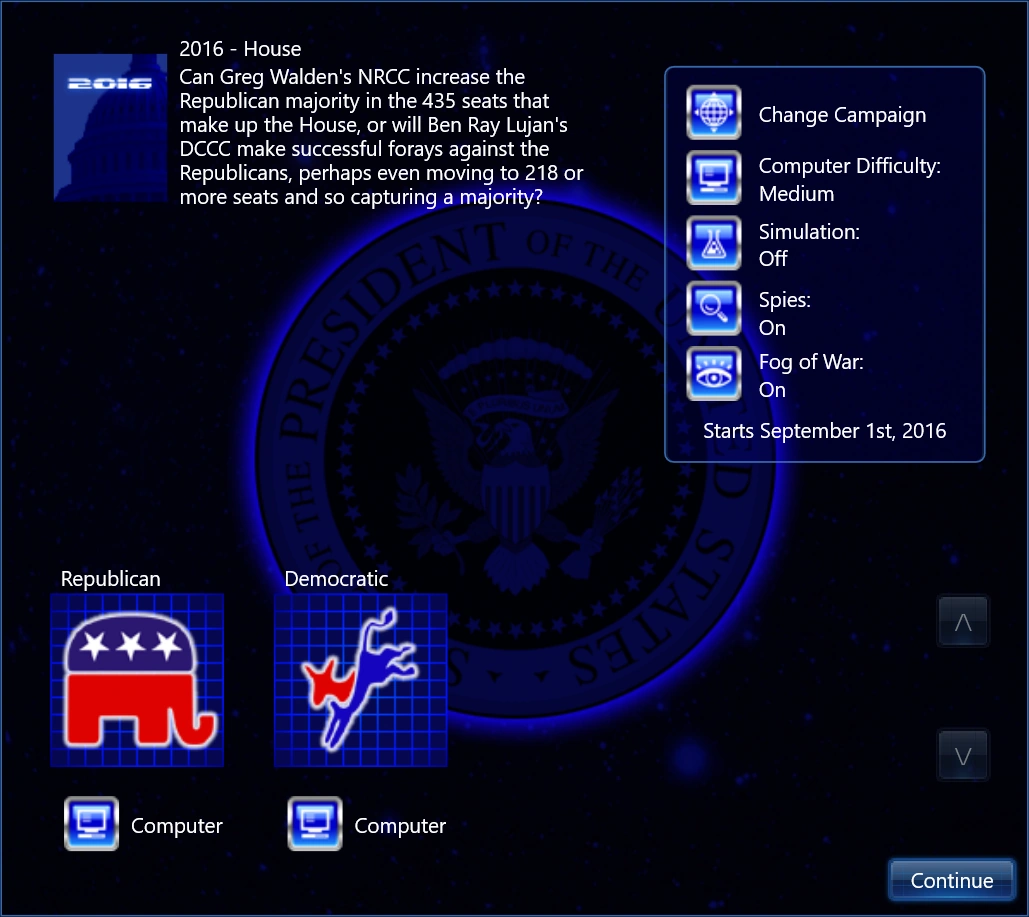 2016 - House Campaign (Congress Infinity - Classic) | 270sims Wiki | Fandom