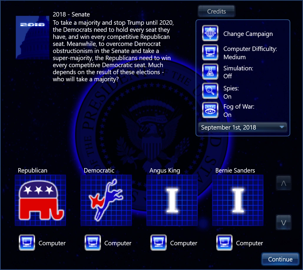 2018 - Senate Campaign (Congress Infinity - Classic) | 270sims Wiki ...