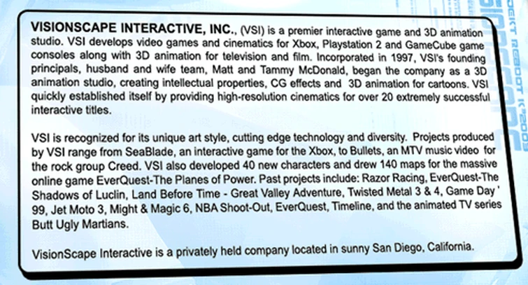 About Vision Scape Interactive Incorporated | Fandom
