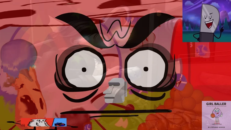 Top comment modifies the BFDI 1a thumbnail: Day 16 | Fandom