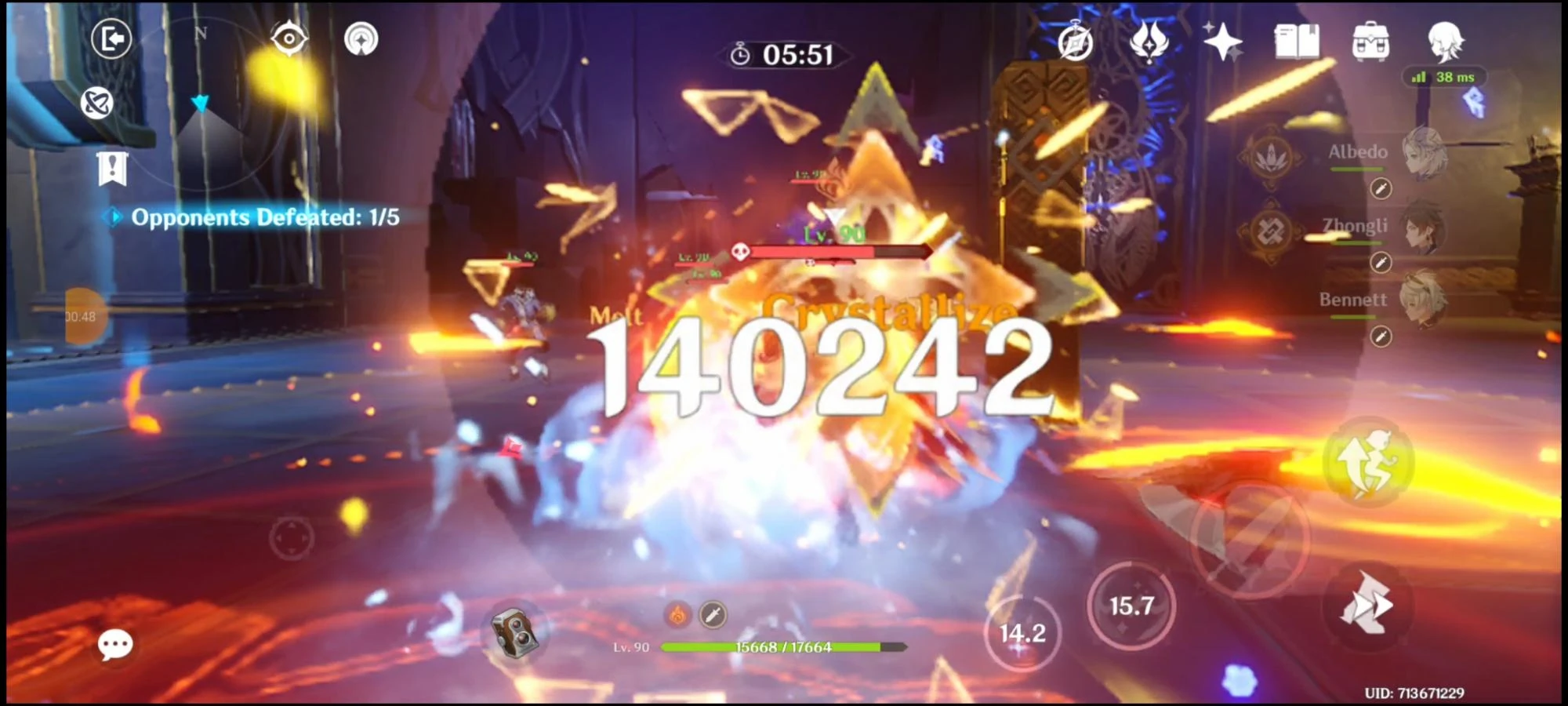 New non-Abyss no-food-buff damage record with Xinyan ♡ | Fandom