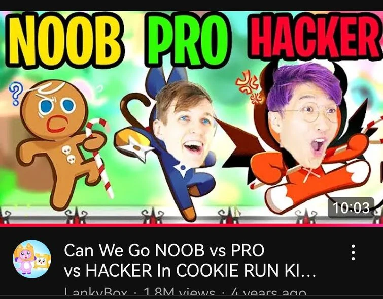 just found out that lankybox got to cookie run kingdom like 4 years ago ...