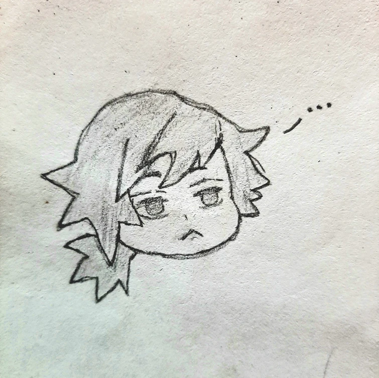 a lazy drawing of giyu since it's his bday anyway | Fandom
