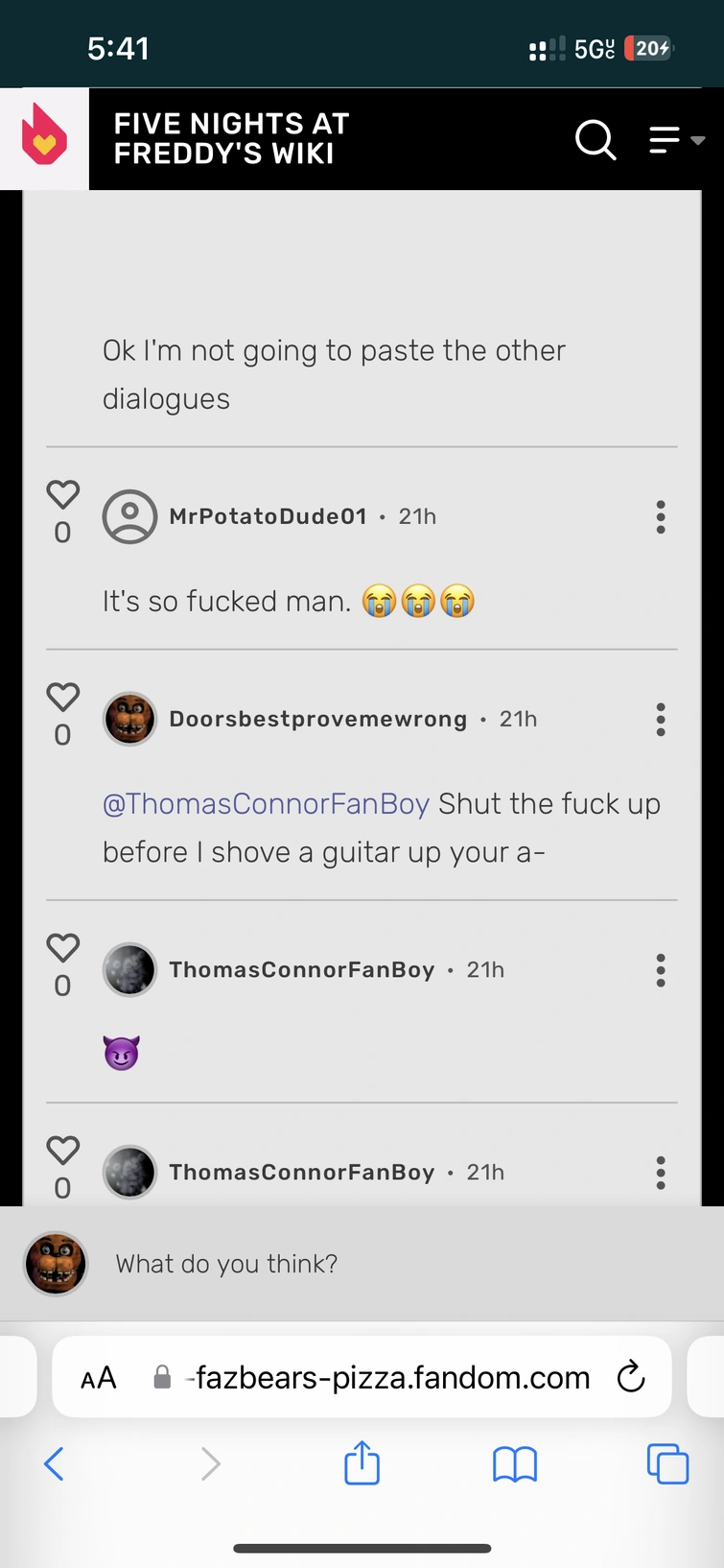 FNaF wiki out of context part... six! | Fandom