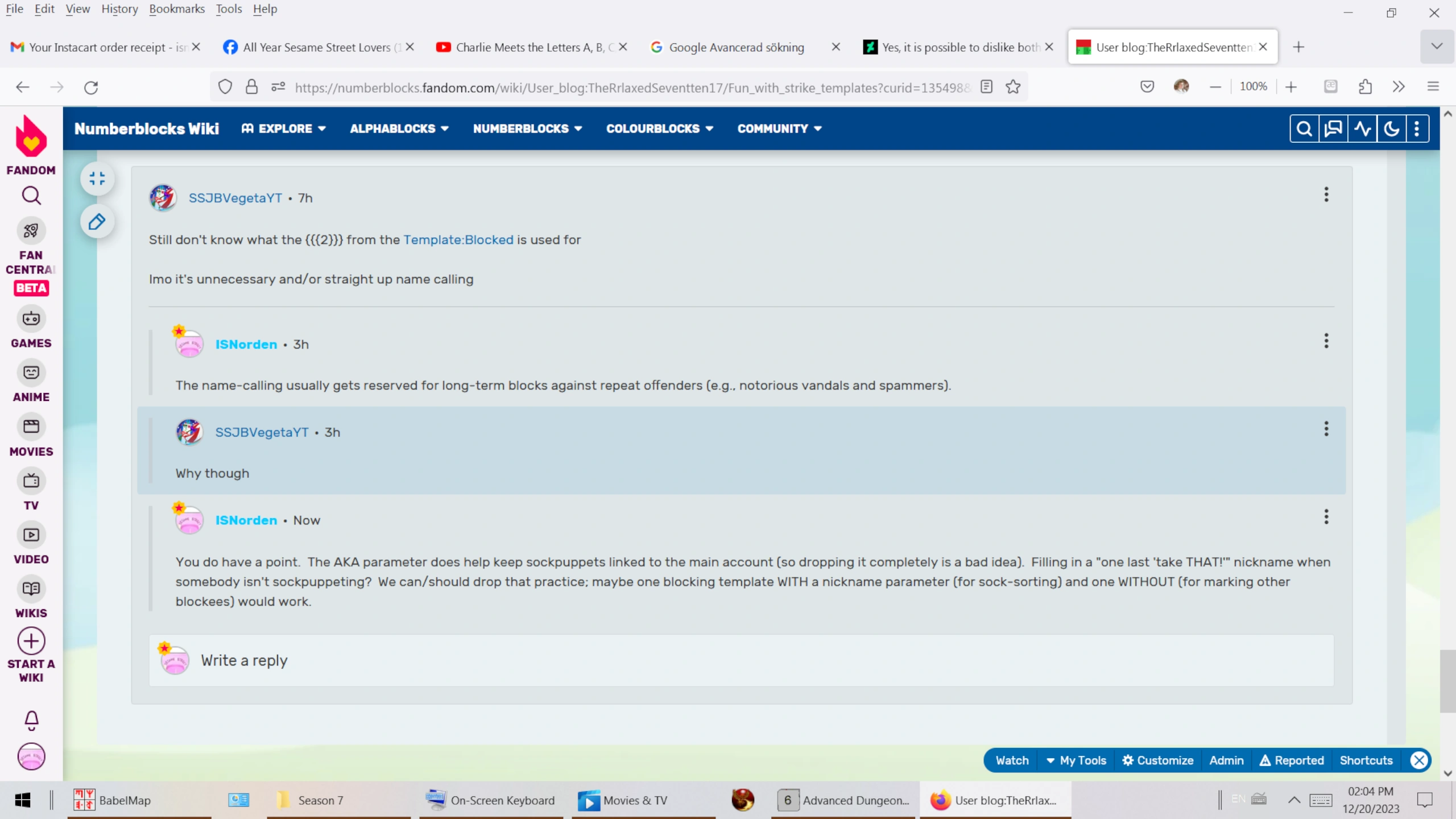 Tweak proposal for "Blocked" template | Fandom