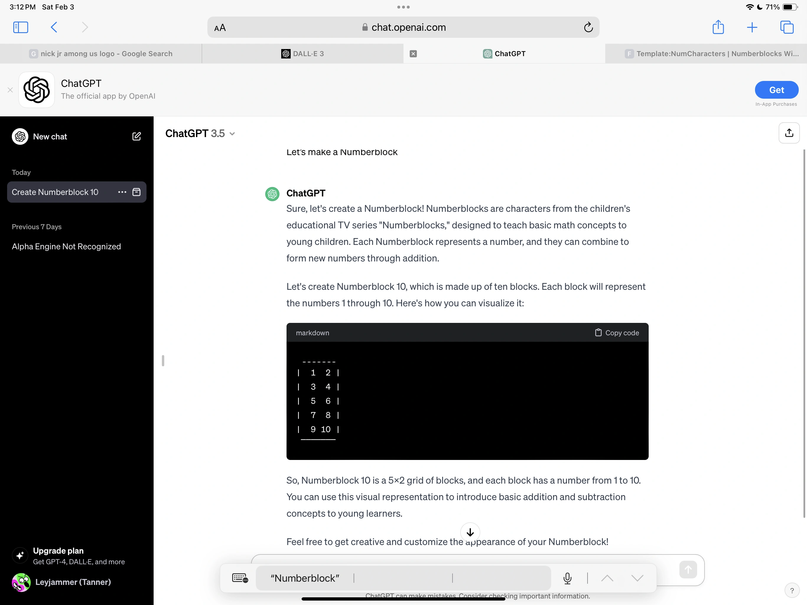 ChatGPT knows Numberblocks? | Fandom