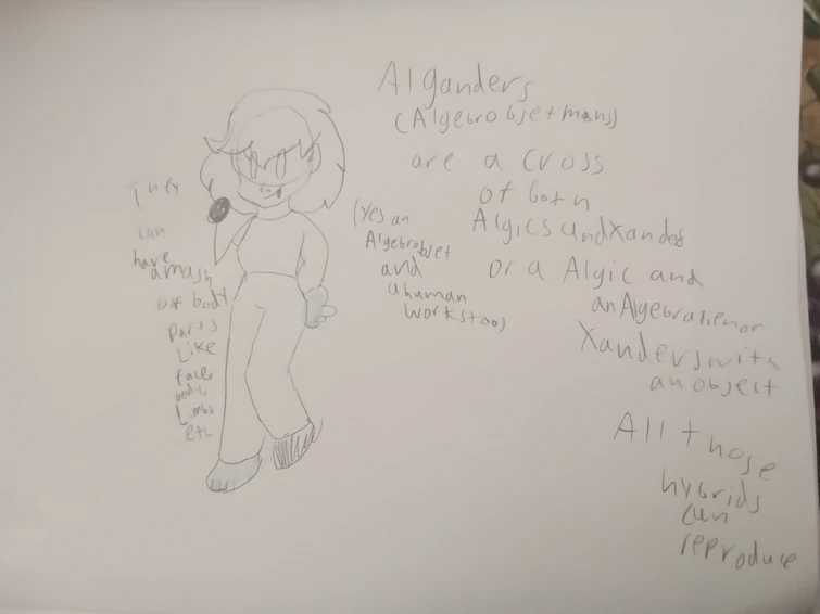 Algebralien and Object Human Hybrid bio I made lmao | Fandom