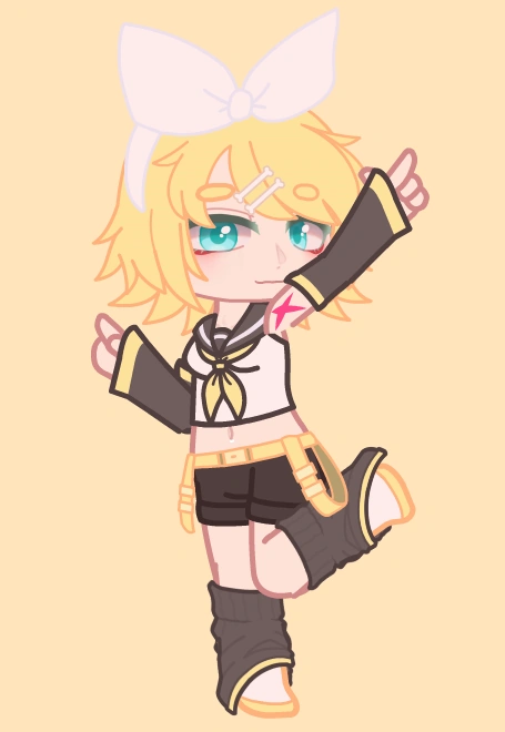 My attempt at Kagamine Rin in gacha! (Criticism Is Welcome) | Fandom