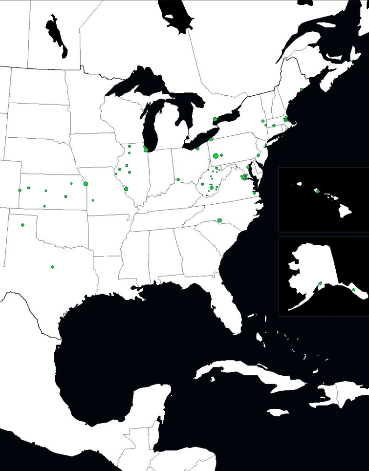 City map of post-war United States and Canada | Fandom
