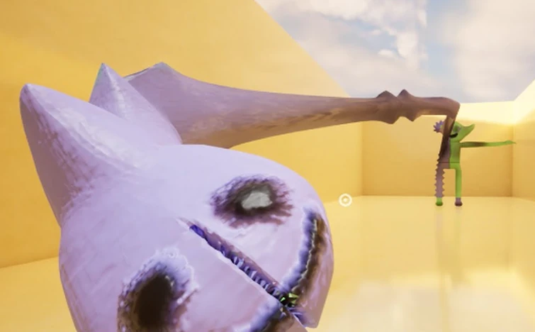 How does Bittergiggle have the ability to stretch out his arm? | Fandom