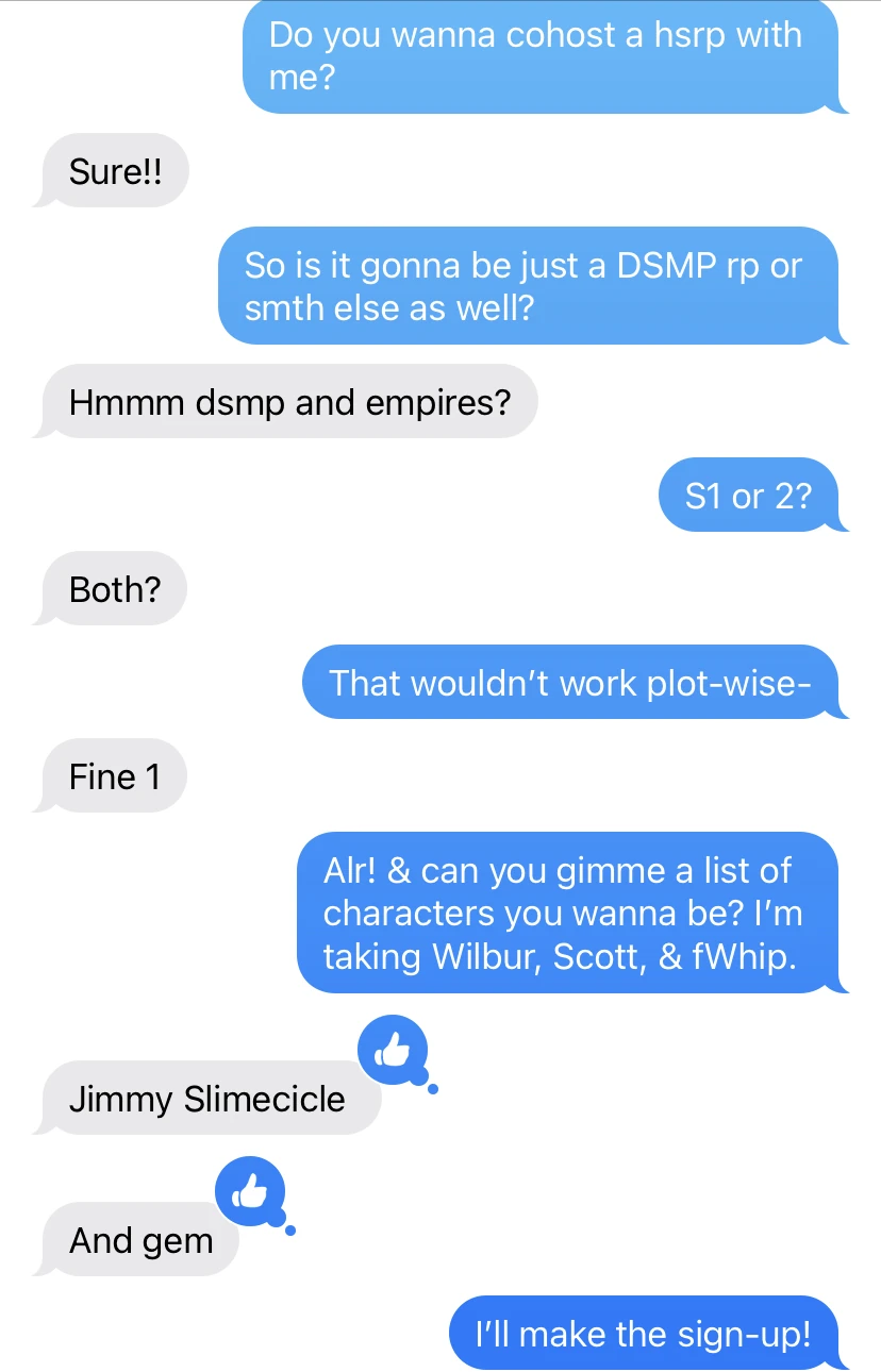 ESMPs1 x DSMP Highschool AU RP Signup | Fandom