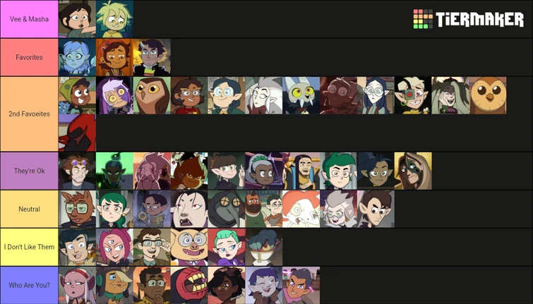 The Owl House Characters Tier List (As Of Thanks To Them) | Fandom