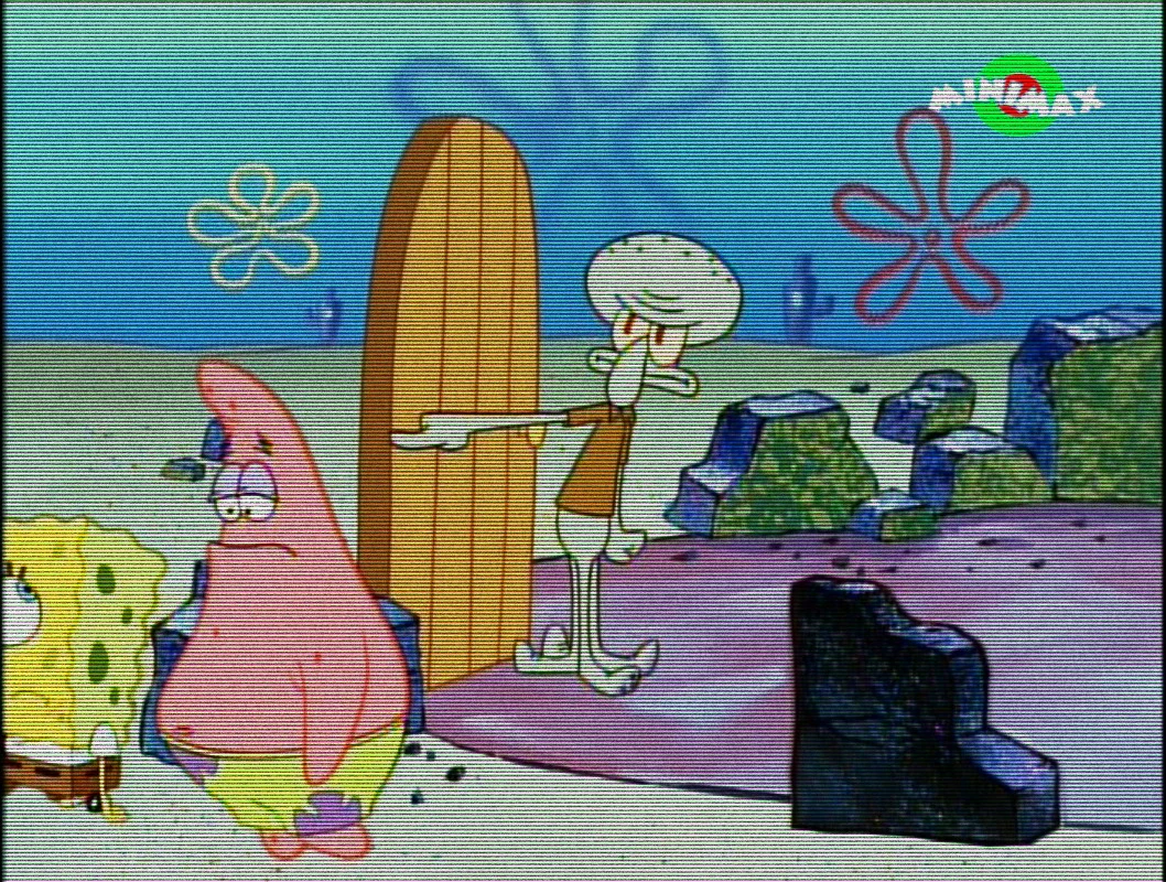 Screenshot from the 2001 Minimax Polish dub of SpongeBob SquarePants ...