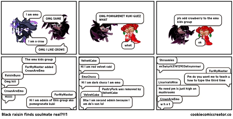 Emo crows (BLACK RAISIN FINDS SOULMATE AT 3AM REAL? WENT WRONG!!11 ...