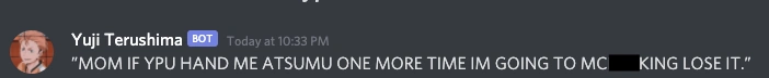 Some highlights from my haikyuu discord rps i do with my friend (feat ...