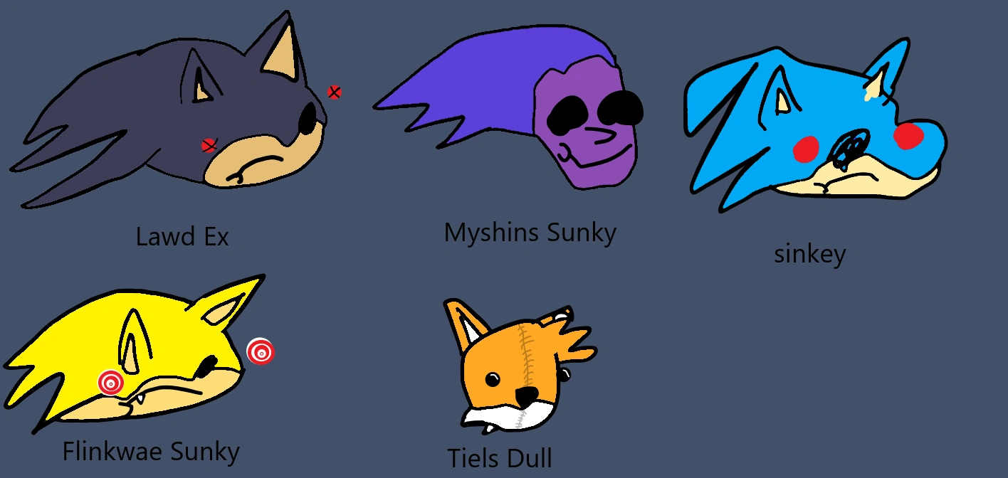 sunky but he's some other sonic.exe's (aside from normal sonic.exe) ft ...