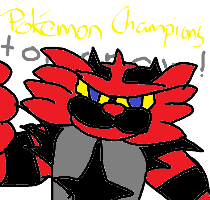 Day 16 of drawing "Pokemon Champions Tomorrow" differently every day ...