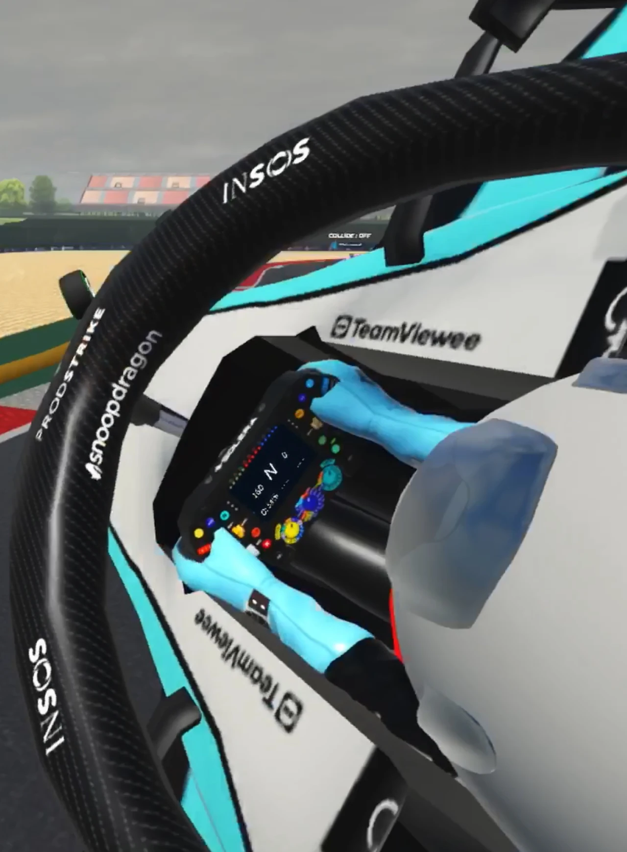 View of the cockpit during the crash at F1WS. | Fandom