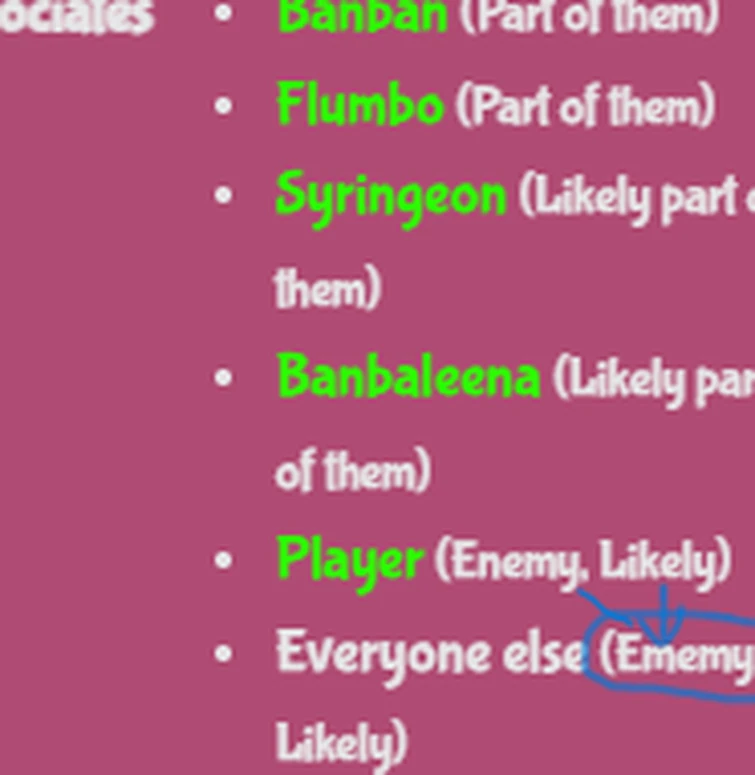 WHOEVER DID THIS LEARN HOW TO SPELL ''ENEMY'' BEFORE EDITING HERE /hj ...