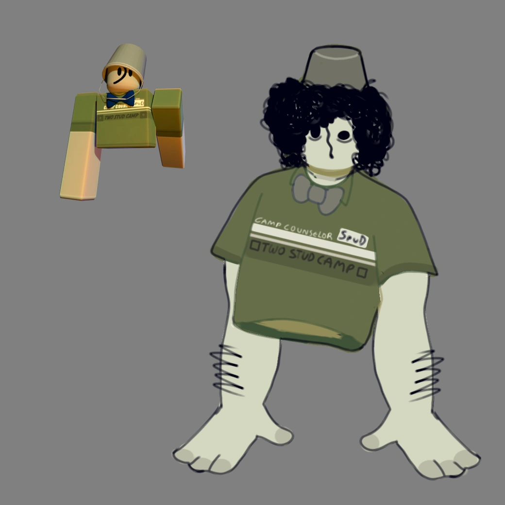 tthe actually finished spud drawing | Fandom