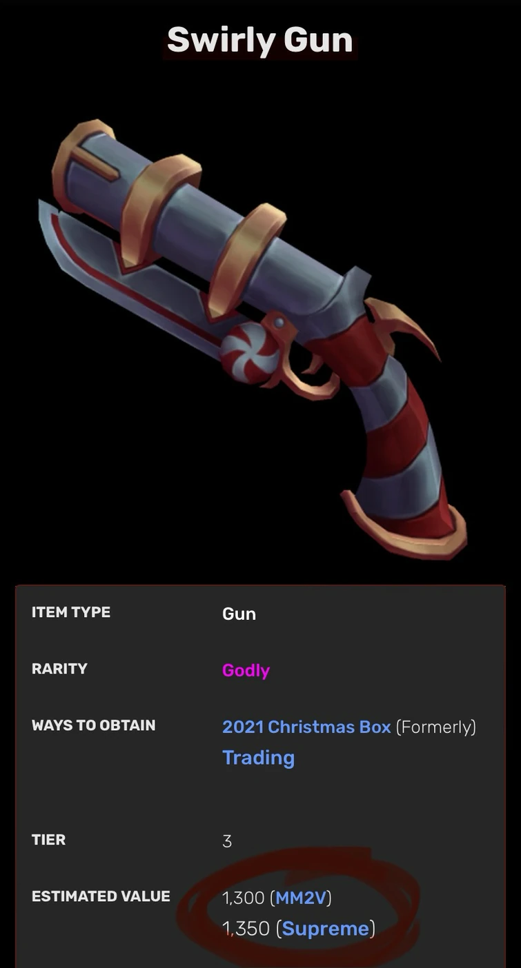 How does cr swirly gun has less values than normal swirly gun? | Fandom