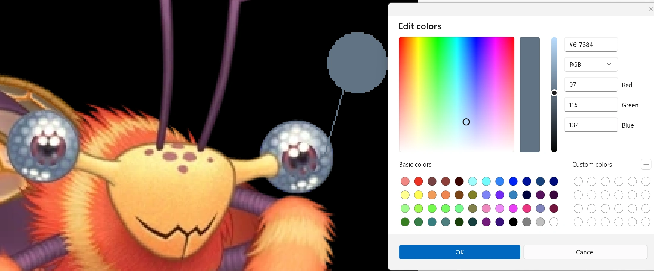 Does this count as Buzzinga having blue on it? | Fandom