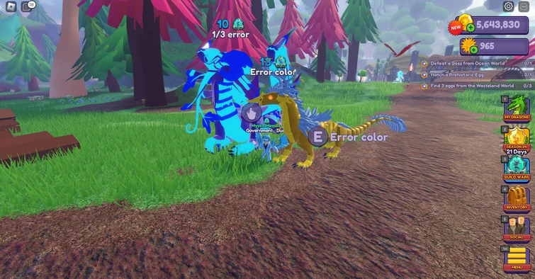 Trading 1/3 error dragons for unique dragons! | Fandom