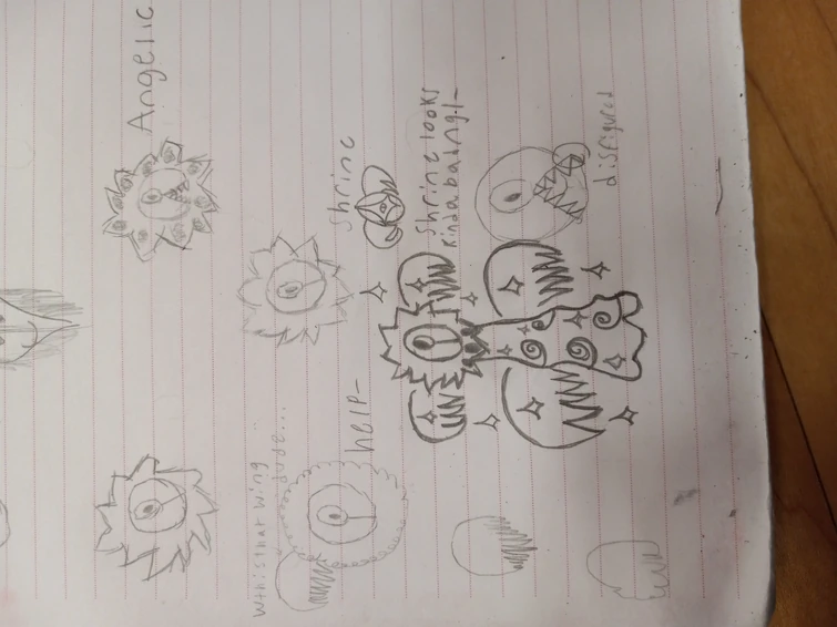 Sum Lil angelic wardrobe doodles I made in school cause why not | Fandom