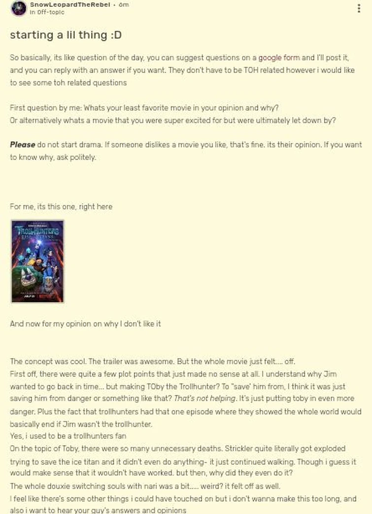 Woah, people elsewhere are talking about toa and I didn't even have to ...