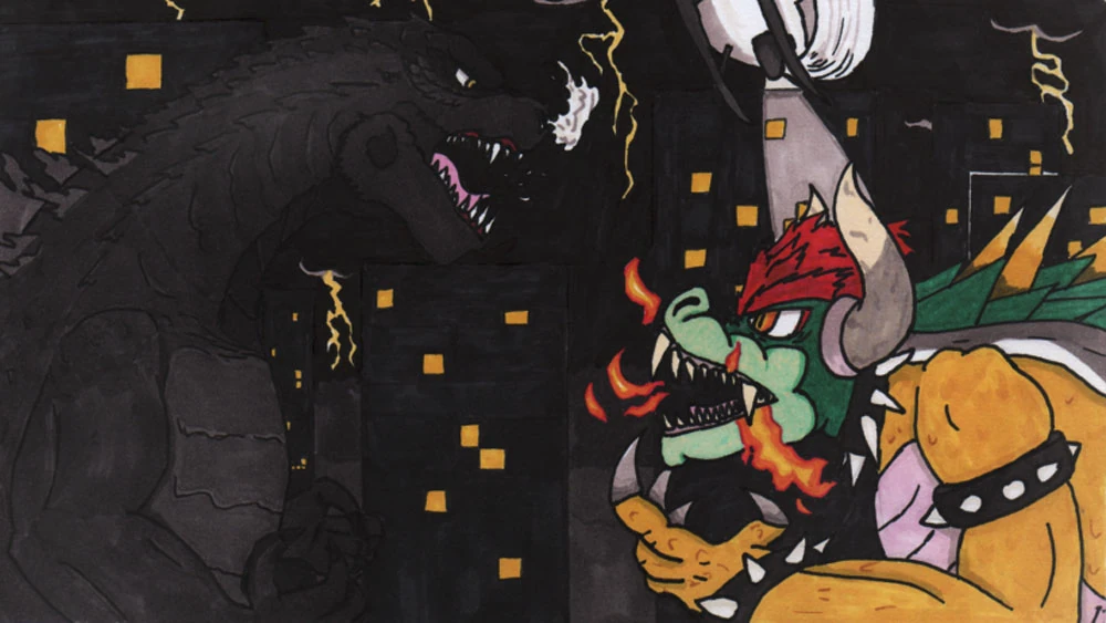 Godzilla Contra Bowser