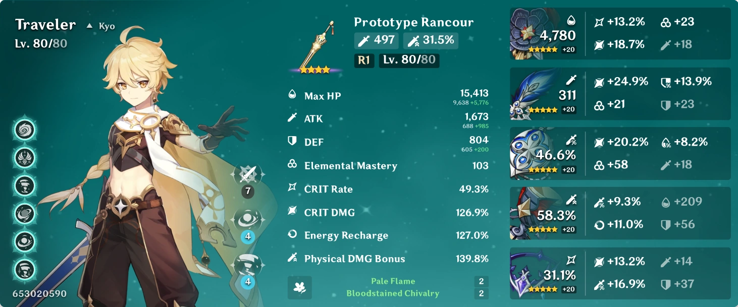 some improvements to my Phys Traveler build | Fandom