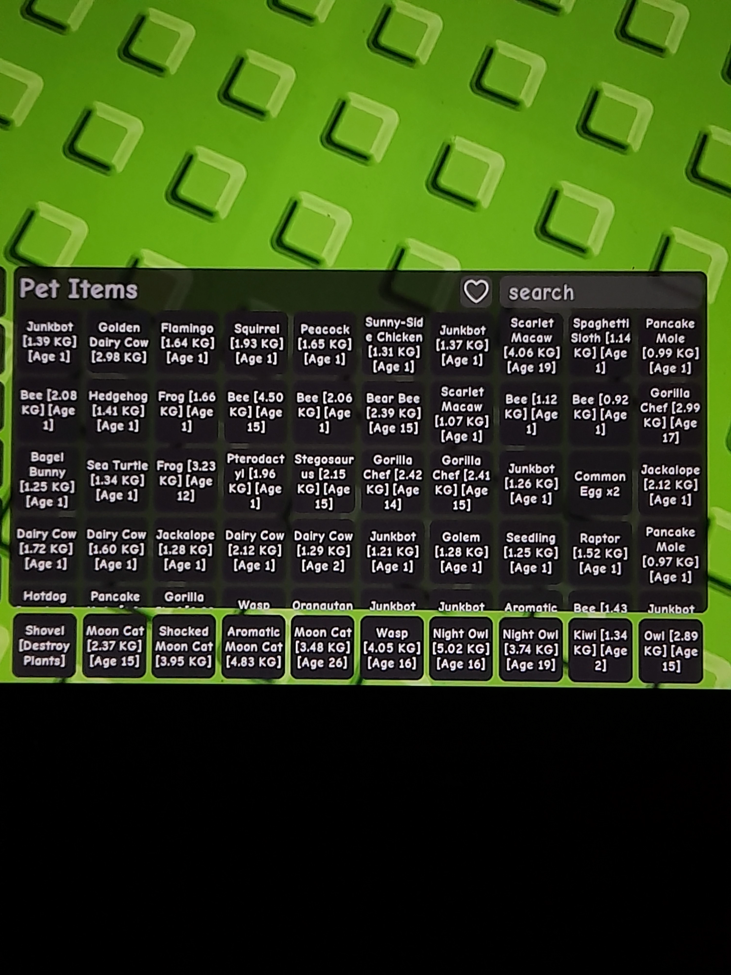 Trading pet inventory | Fandom