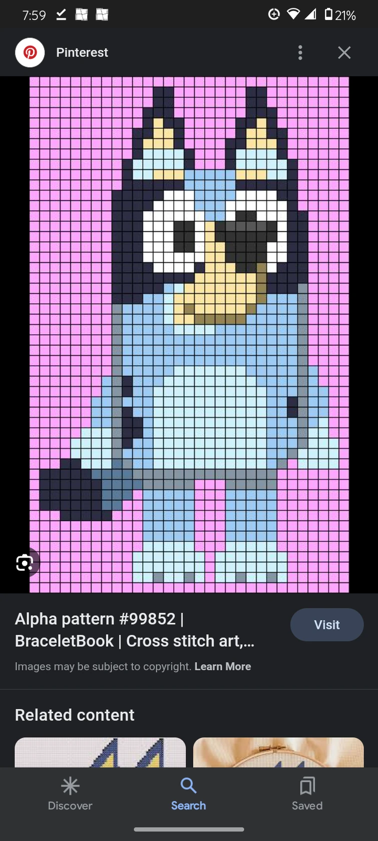 Bluey pixel art I had on my phone | Fandom